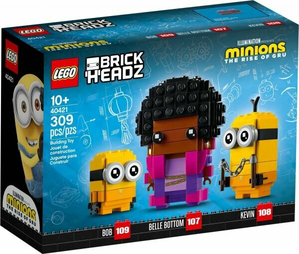 Lego 40421 BrickHeadz Сувенирный набор Белботтом, Кевин и Боб