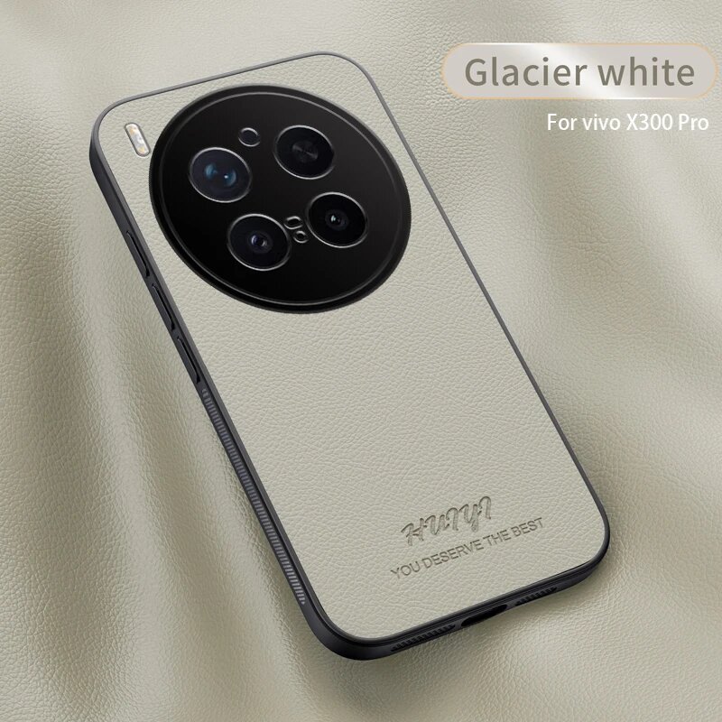 Чехол для VIVO X300 X300 Pro, новый деловой кожаный чехол с магнитной живо х300, Белый, белый