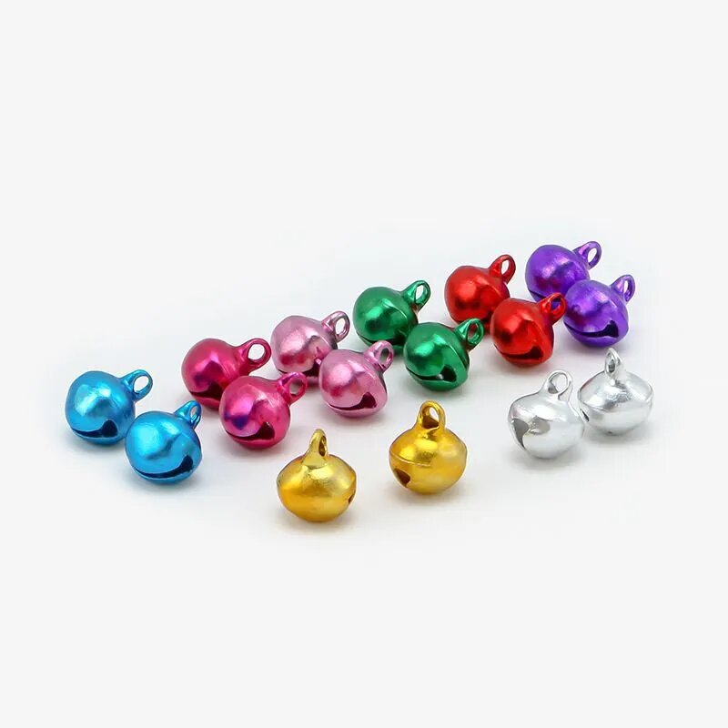 Бубенчики для рукоделия 10 мм, 60шт, цвет разноцветные