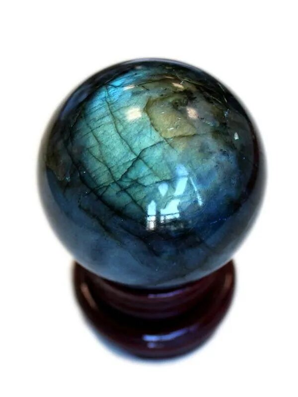 Натуральный лабрадорит шар с северным сиянием в камне 4 см стандарт под заказ
