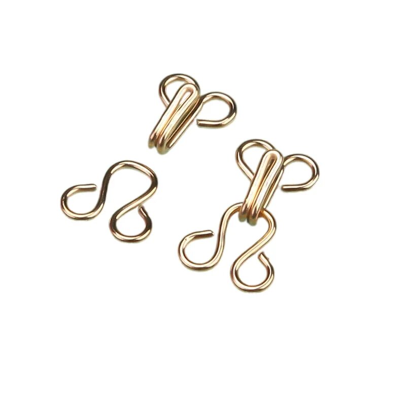 Золотые крючки для одежды 11.7mm (Spring Type)
