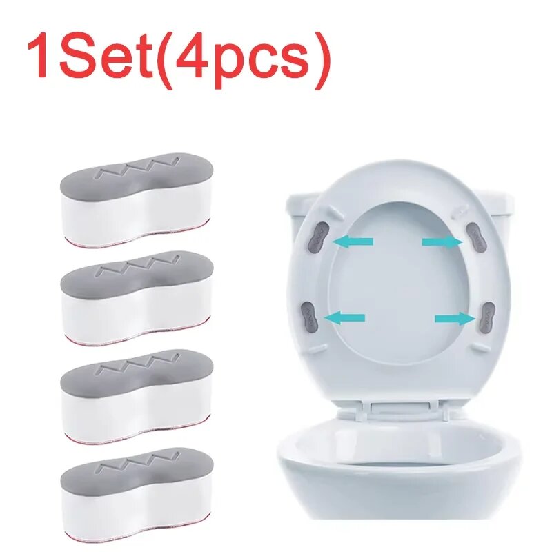 4 шт./компл, бампер для сиденья унитаза, прочная амортизирующая прокладка для предотвращения столкновений, самоклеящиеся бамперы для сиденья для биде, аксессуар для сиденья унитаза