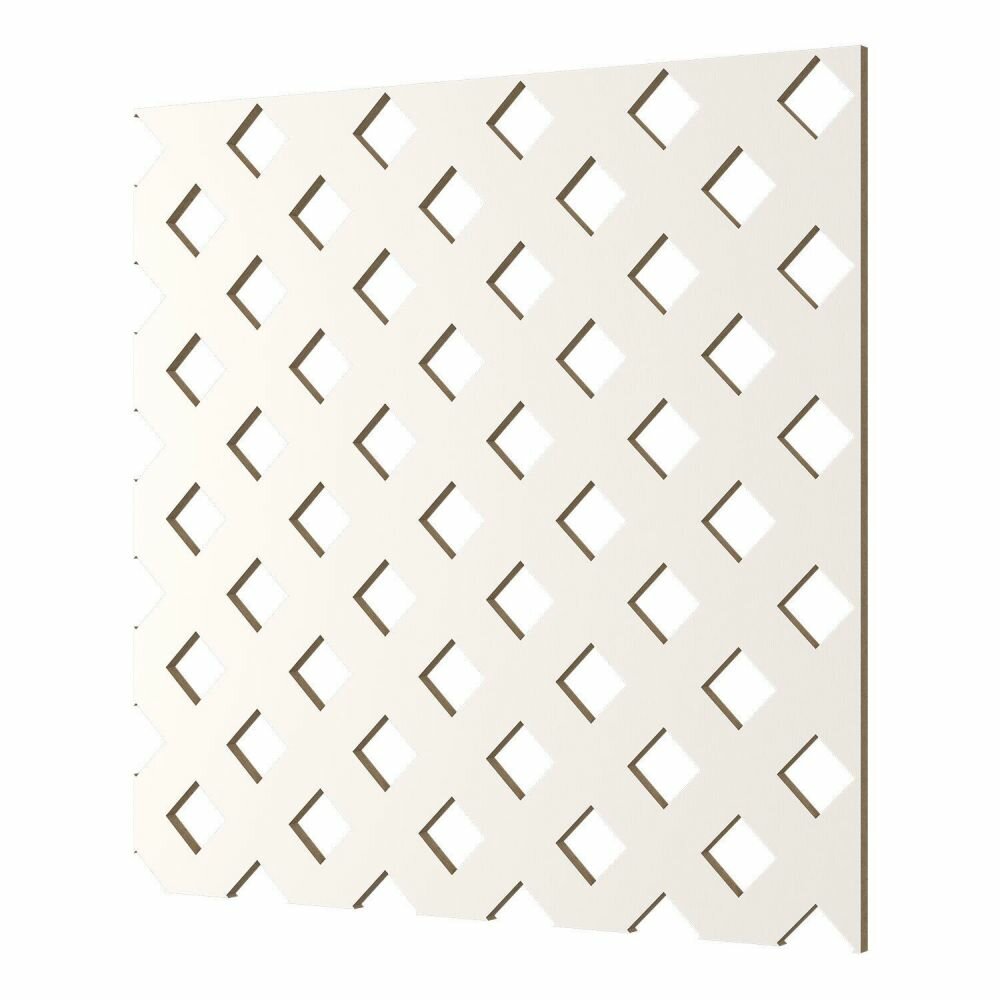 Перфорированная Панель Cosca Франц ХДФ Белый В600хШ1200 мм / Коска.