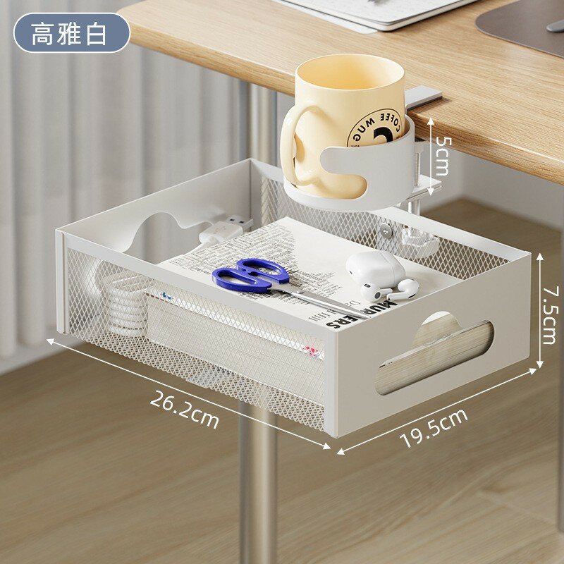 Подстольный органайзер для кабелей, без сверления, коробка для хранения, фиксация проводов на нижней части стола, органайзер для удлинителей, органайзер для кабелей под столом