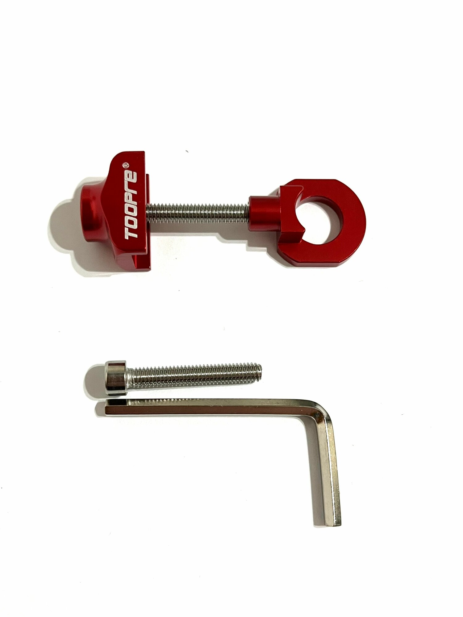 Натяжитель цепи для велосипеда, цвет красный, 1шт.