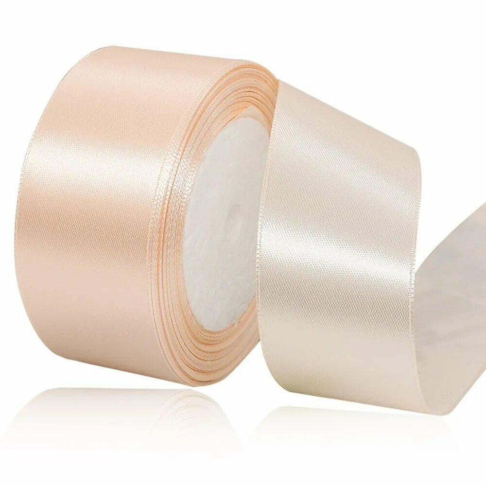 Лента шириной 15 мм * длиной 23 метра, розового цвета шампанского, используется для упаковки подарков, шитья, вышивания и творчества
