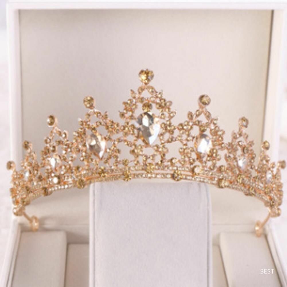 Свадебная тиара для волос с кристаллами, свадебная корона, аксессуары для волос