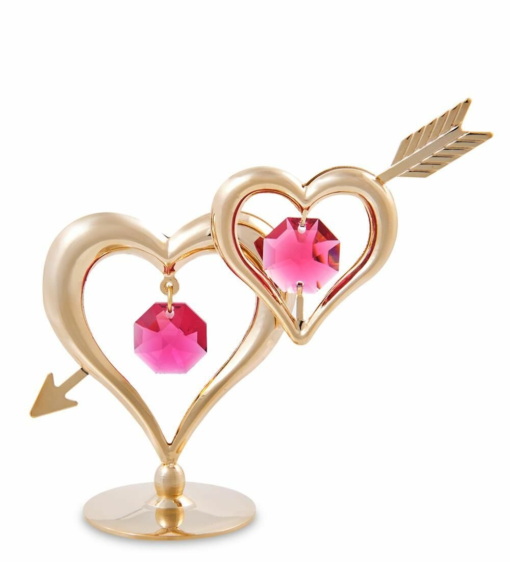 Фигурка Сердце со стрелой с цв. кр. A978520 Crystal Temptations, Металл, кристалл