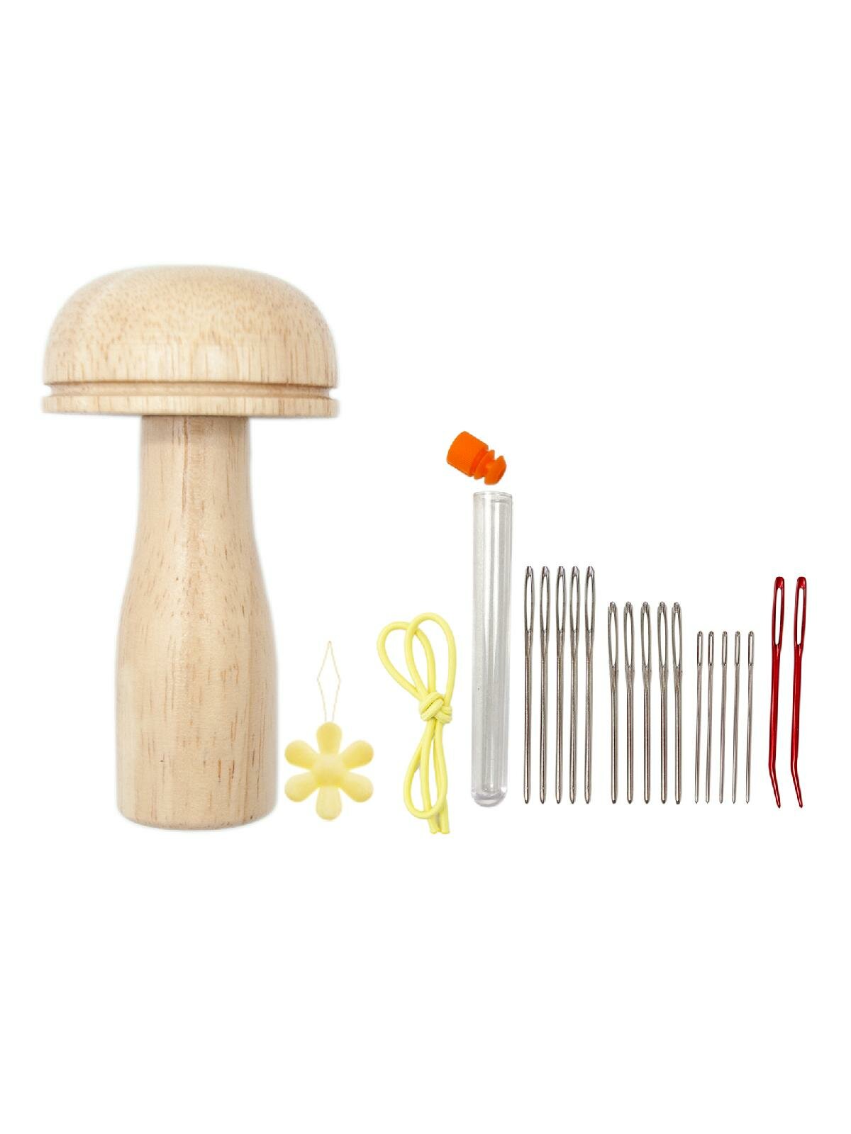 Инструмент для штопки грибов, нитевдеватель в форме сливы для взрослых и детей, поделки своими руками