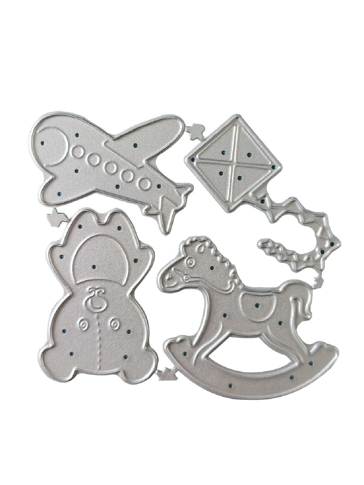 Троянский Медведь Металлические Режущие Штампы Трафарет Для Скрапбукинга Альбом "Сделай САМ" Штамп Бумажная карточка Тиснение Украшение