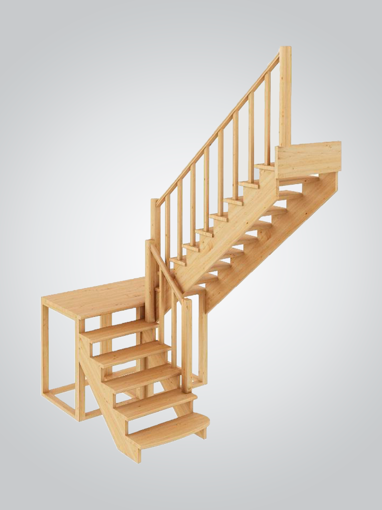 Лестница на второй этаж К-004м/4 Правая