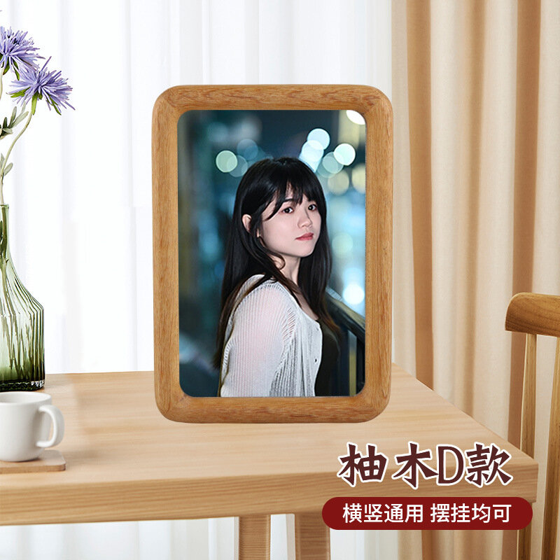 Фоторамка из черного орехового дерева, винтажная рамка для фото, высококачественная трехмерная настенная рамка, простая рамка из массива дерева