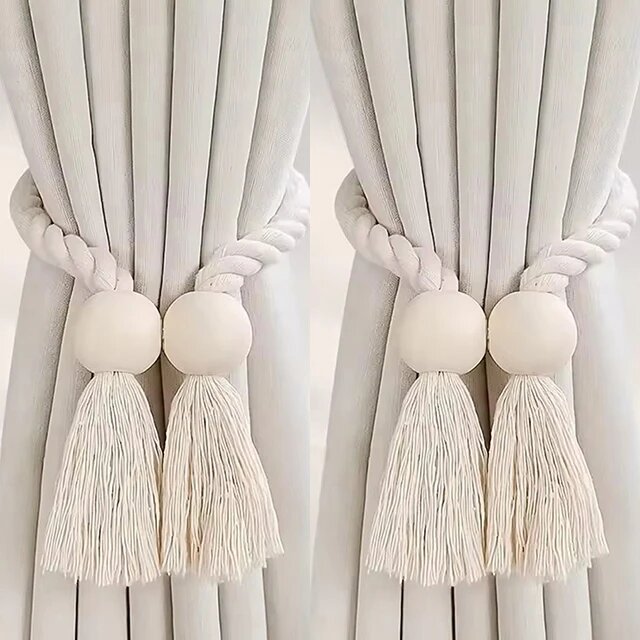 Подвязки для штор конопляные boho, 2 шт.