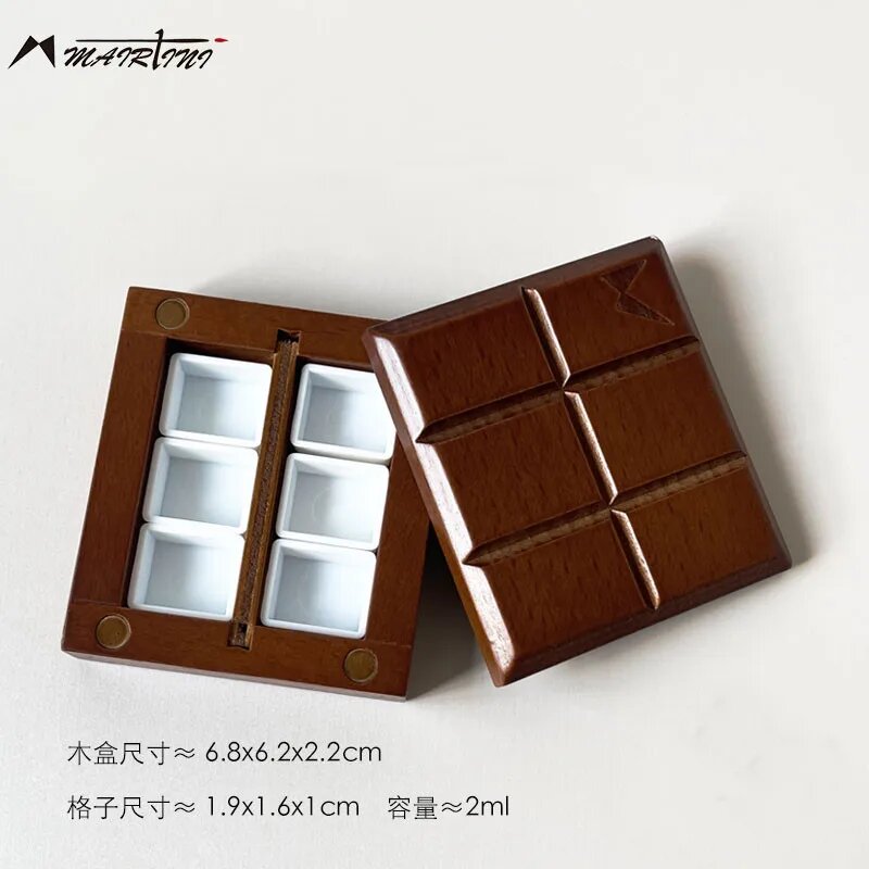 Деревянная коробка для акварели Martini 2ML empty box