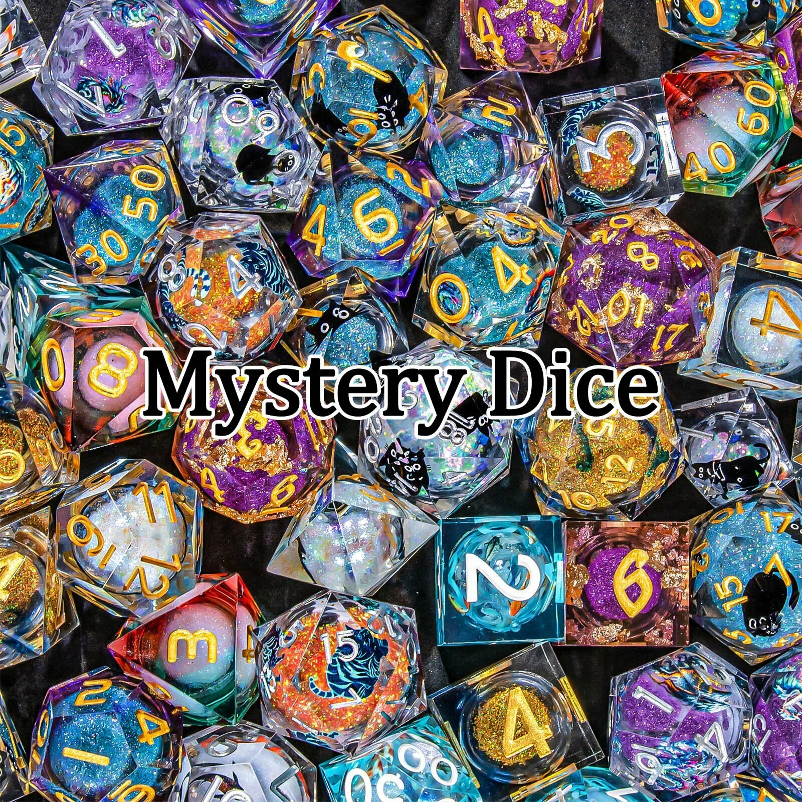 Набор костей для ролевых игр Mystery Dice 5pcs D4