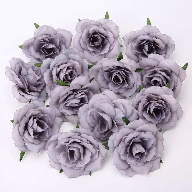 Искусственные головки роз, шелковые розы, искусственные цветы, материалы для самостоятельного изготовления венков,