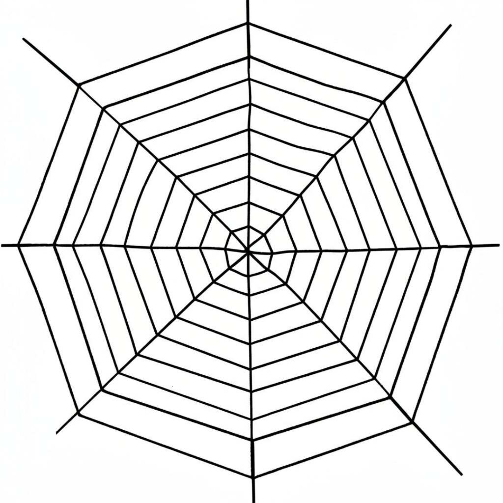 Сетка-паутина 3,6 м для Хэллоуина, Черный