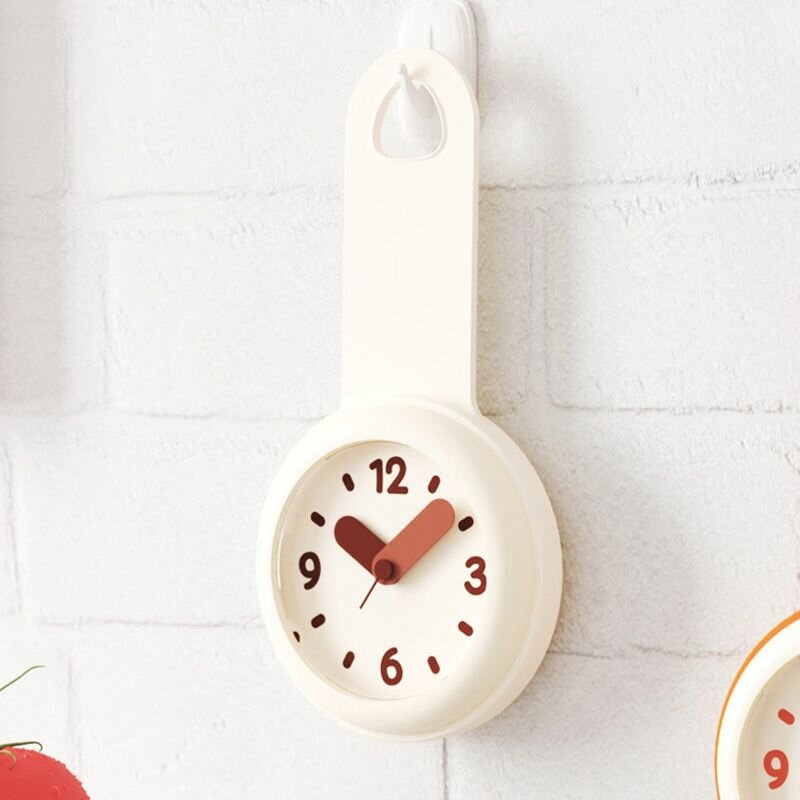 Светящиеся водонепроницаемые бесшумные маленькие настенные часы для ванной, настенные часы для кухни, водонепроницаемые часы, влагостойкие, маслостойкие настенные часы