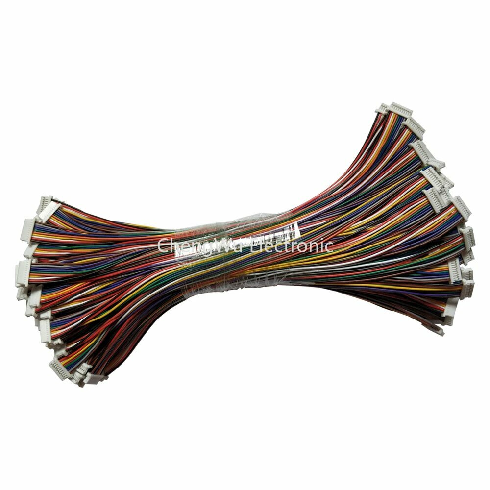 E-SIMPO кабель с разъемами 10 шт. JST 1.25mm Pitch, Opposite Direction, 3P
