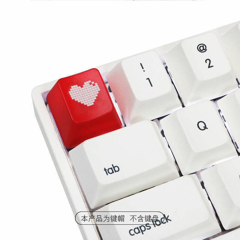Персонализированные механические клавиши для клавиатуры, полупрозрачные красные и черные прозрачные клавиши, одиночная клавиша для клавиатуры, DIY дропшиппинг