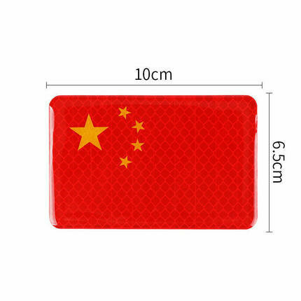 Отражающая наклейка для автомобиля, эпоксидная красная флаг, национальный флаг, эмблема автомобиля, персонализированная 3D стерео наклейка, декоративная наклейка для Китая, покрытие царапин