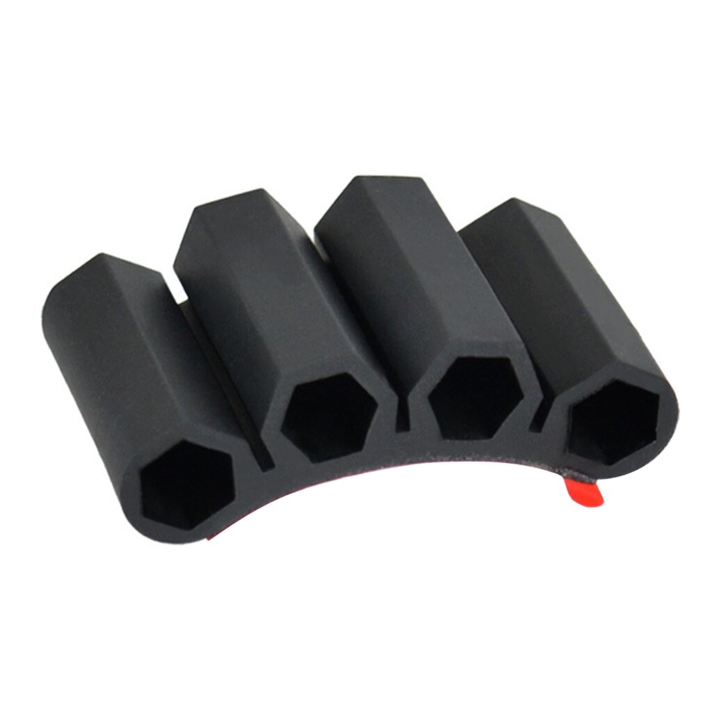 Эластичные пластиковые органайзеры для сверл, Система клейкого крепления с хвостовиком диаметром 1/4 дюйма