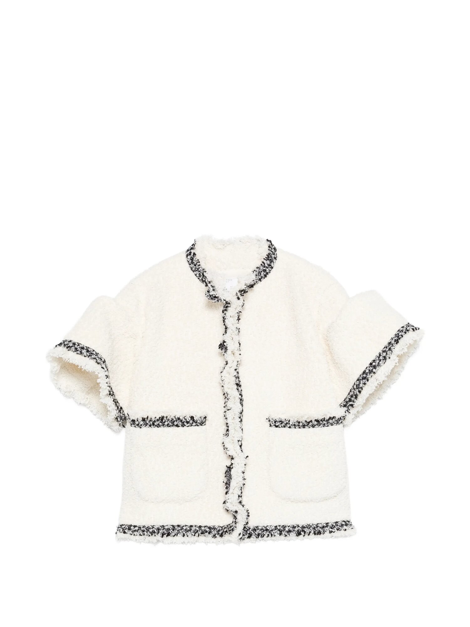 Пиджак Fringed tweed jacket