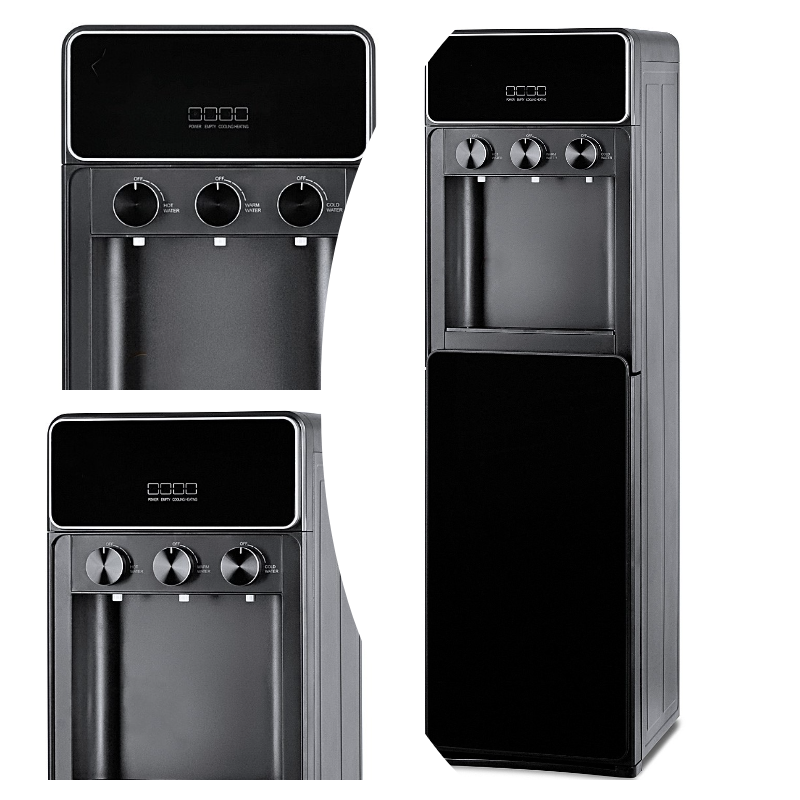 Кулер с нижней загрузкой бутыли Ecotronic K42-LXE black. Три крана.