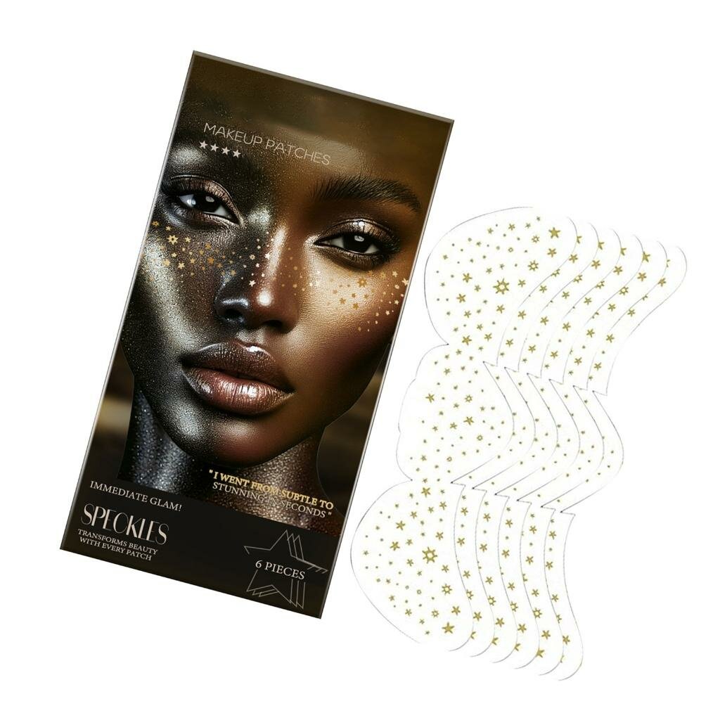 Лицевые блестки и наклейки для имитации веснушек