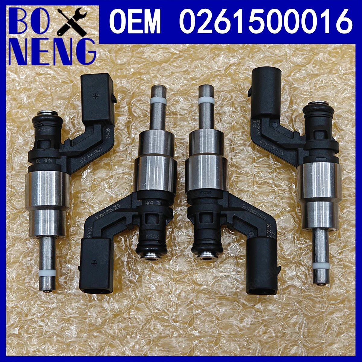 4 шт./лот OEM 0261500016 Топливная форсунка для AUDI A3 VW EOS Golf Jetta Passat B6 Touran Skoda Octavia 1.6 FSI 2003-2008 03C 906036 A