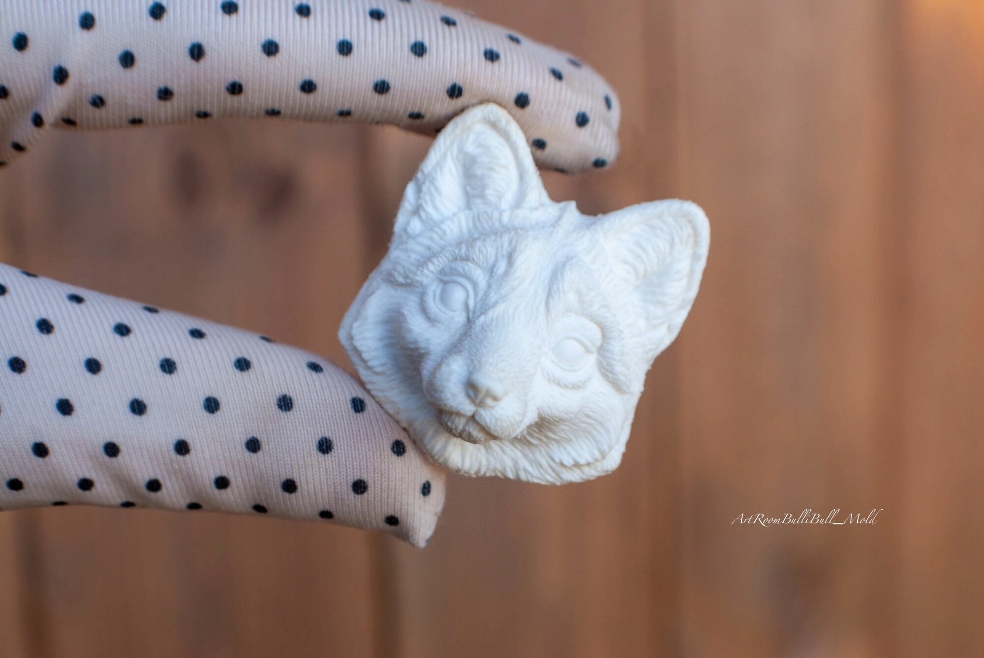 Авторский силиконовый молд Лиса (миди) — форма для эпоксидной смолы, гипса, мыла, полимерной глины