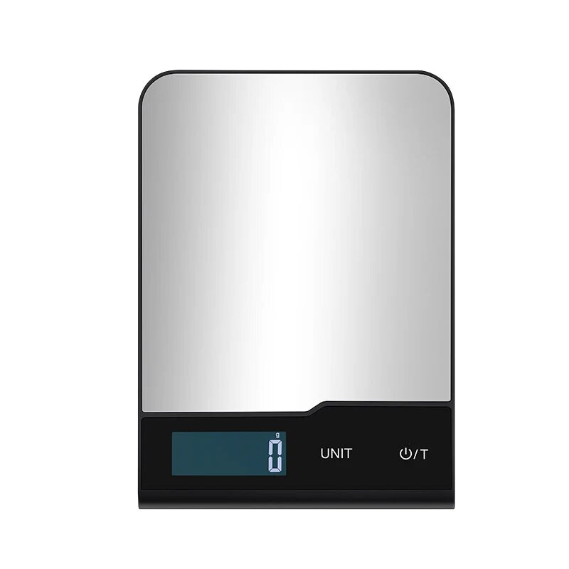 Электронные кухонные весы из нержавеющей стали 5/10/15 кг 5kg 1g Rechargeable