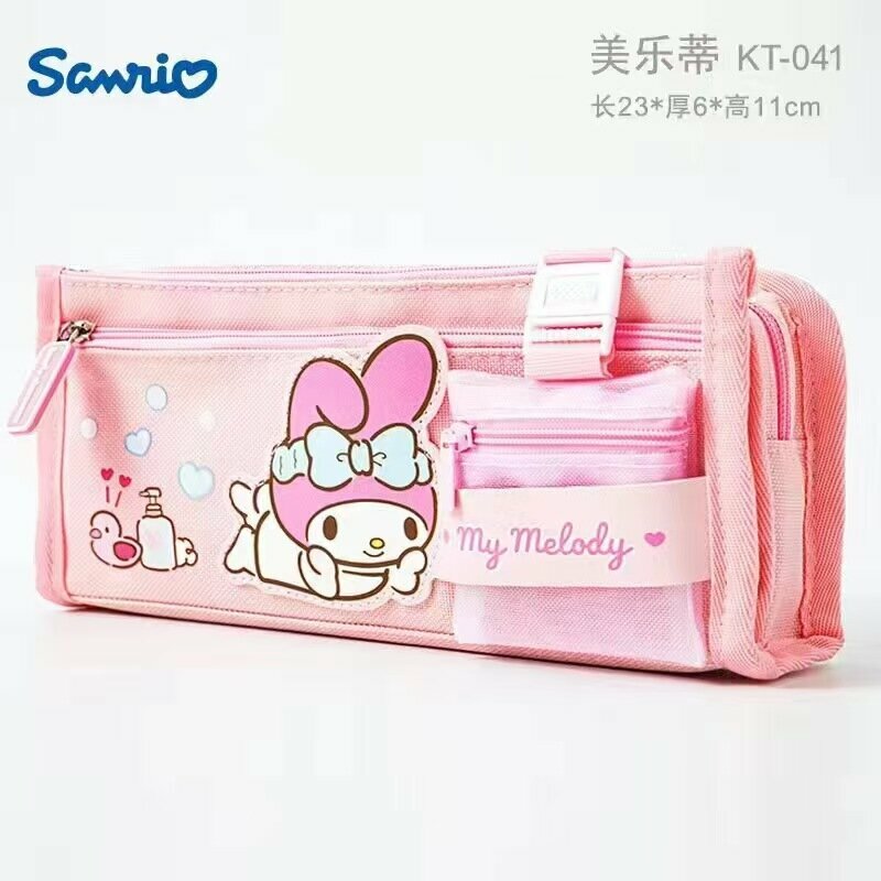 Пенал Hello Kitty Kuromi Sanrio, откидная планка, фиолетовый, для девочек