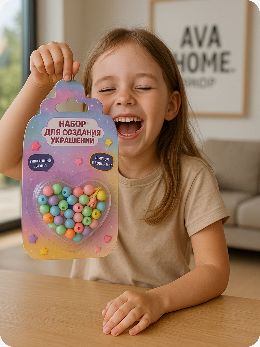 Набор для создания украшений, браслеты, ожерелья, для девочек