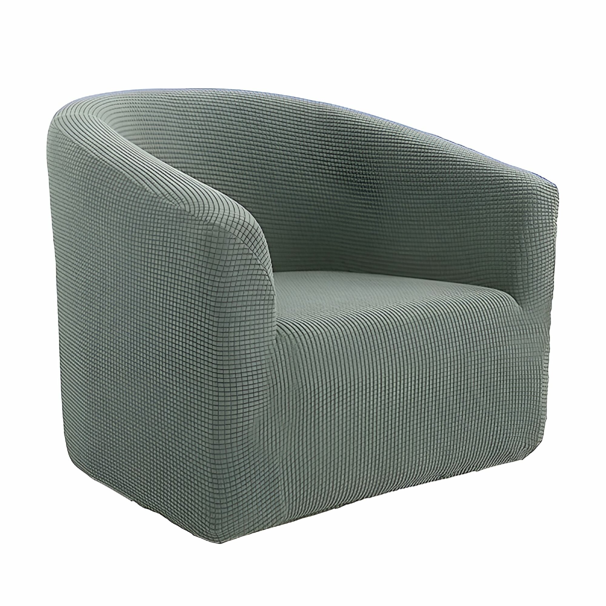 Эластичный чехол для кресла с рисунком, съемный защитный чехол для мебели для гостиной (светло-серый, комплект из 2)