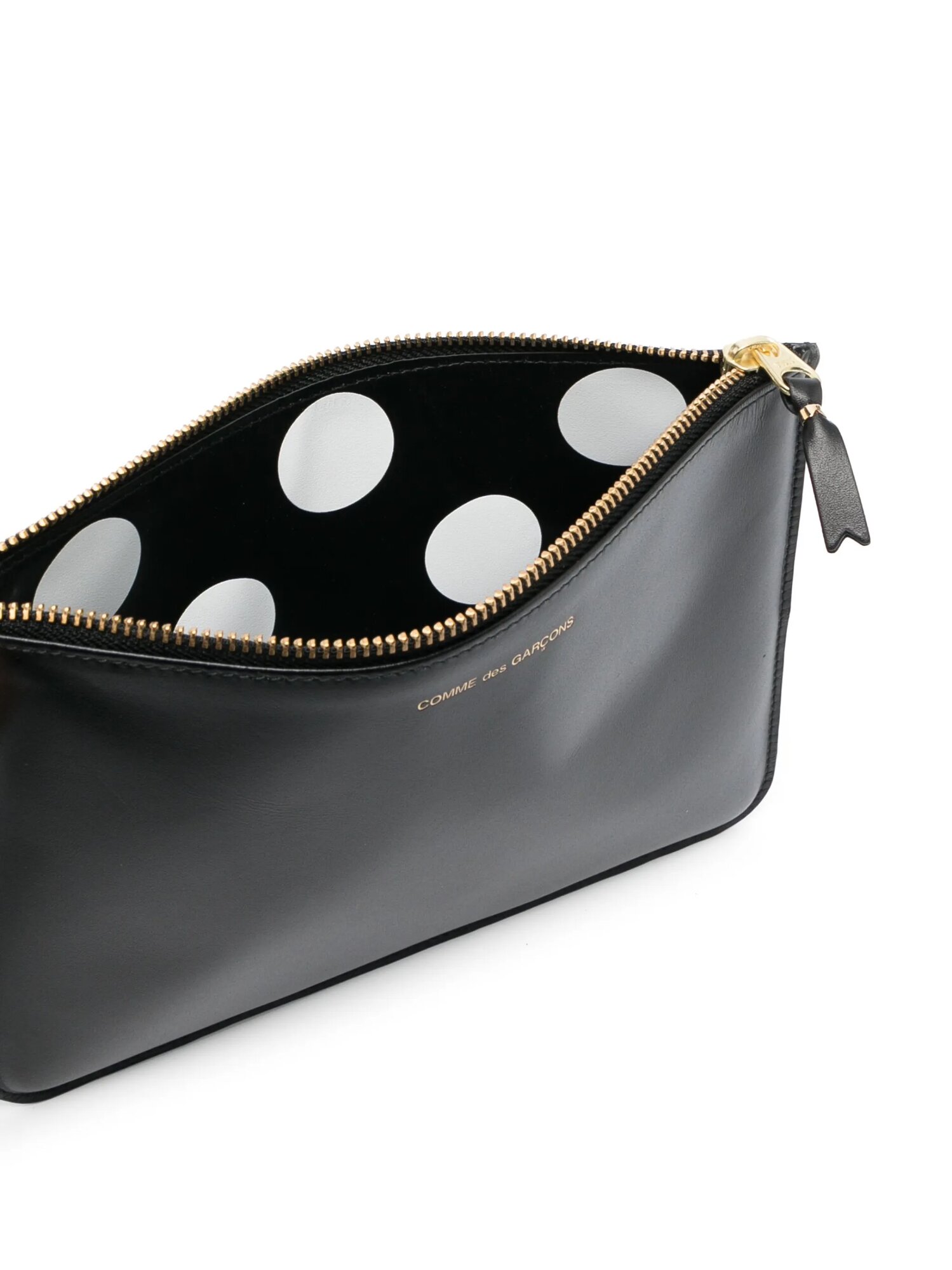Кошелек Comme des Garcons Wallet, фактура гладкая, черный — фото 1