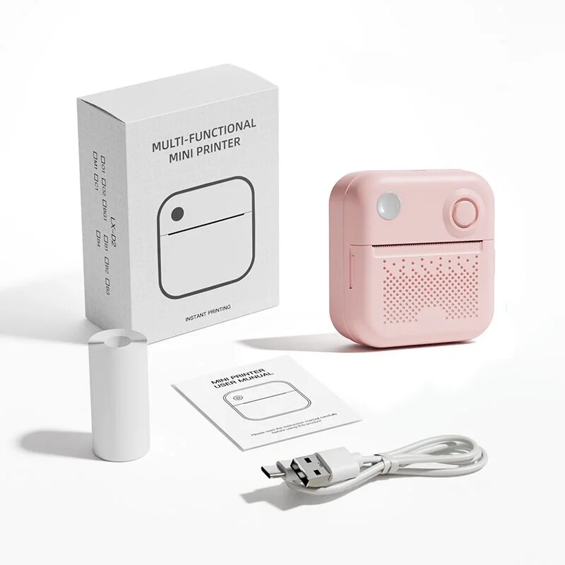 Dolewa D3 Портативный принтер Термальная бумага Наклейки Бумага Мини-принтеры Этикетки Принтер для печати ошибок Фотопечать