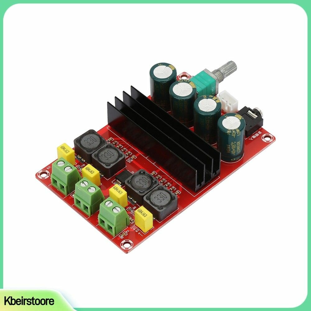 Двухканальный цифровой аудио усилитель 2*100Вт, DC12-24В, высокая мощность