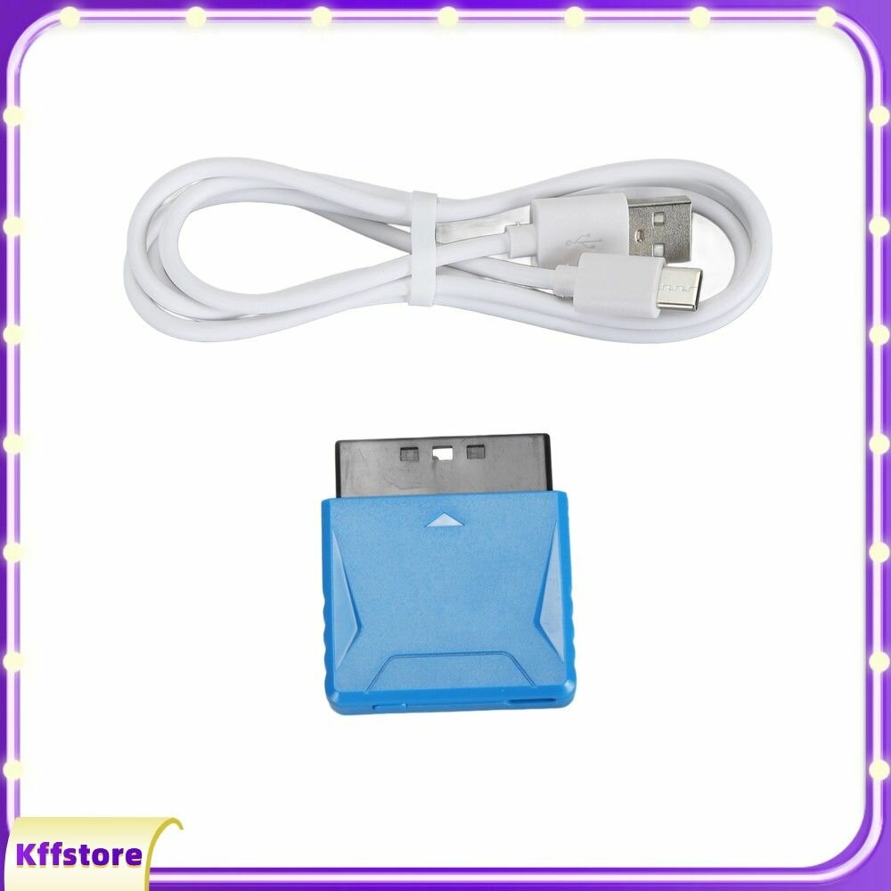 Ретро адаптер беспроводного контроллера, Bluetooth, для PS1, совместим с PS3/PS5, синий