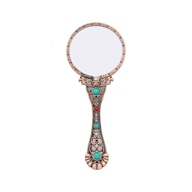 Увеличительное стекло с рамой, антикварное, Красная древняя бронза