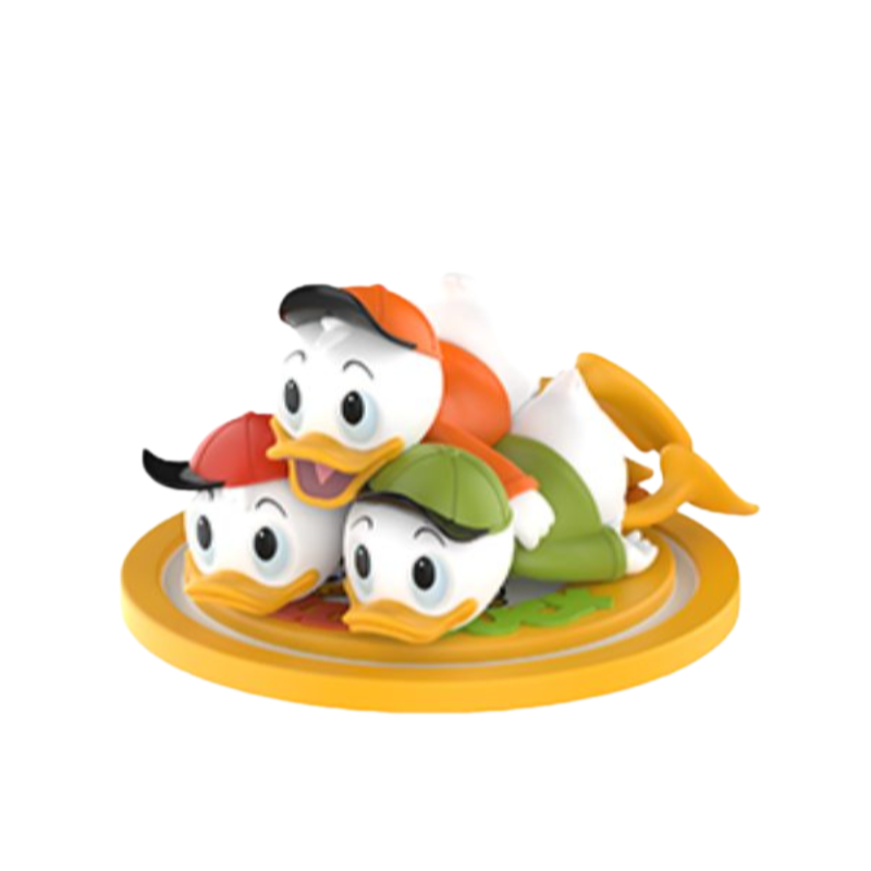 POP MART коллекция Disney Donald Duck к 90-летию Mystery Box, Confirmed-Hui'er, Du'er, and Lu'er-1938 "Donald Duck's Nephews" (Open)