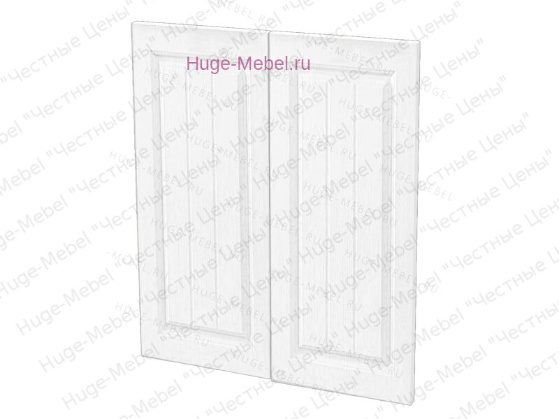 Кухонный фасад Ф-40 Дуб белый (Мария) Huge Mebel . Ширина 592 Высота 712. Кухонные фасады