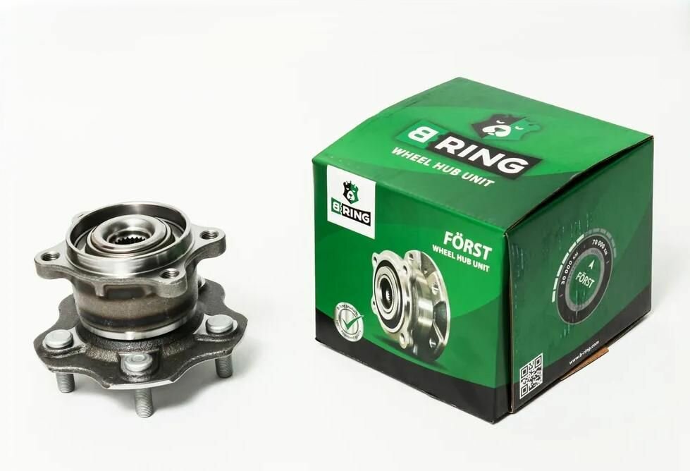 Ступица в сборе B-RING BK5042 с подшипником, Nissan Qashqai 07- задняя 148 мм