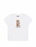 Футболка MOSCHINO Teddy, размер 110, бежевый/белый