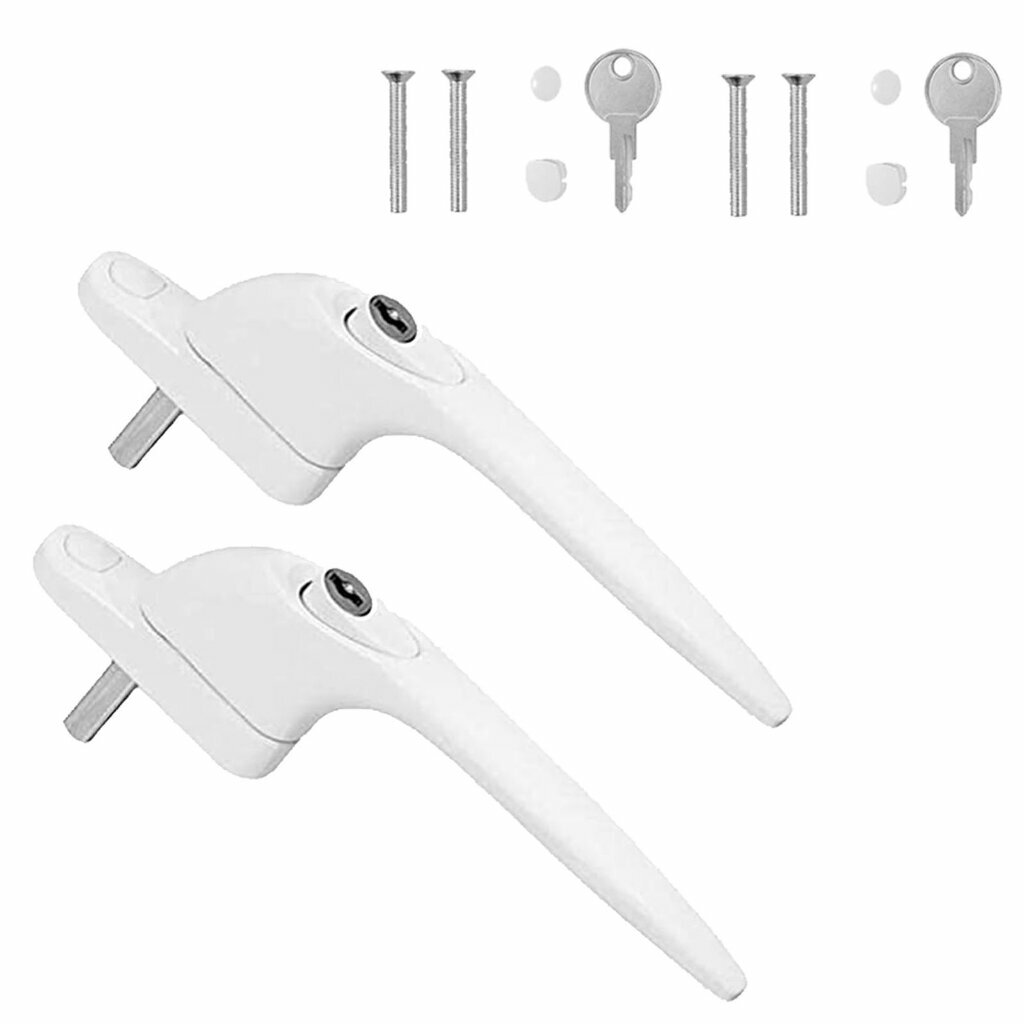 2 комплекта оконных ручек с ключами