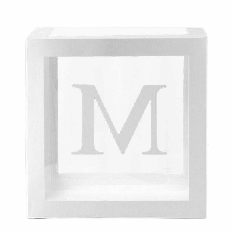 Прозрачная коробка-алфавит для воздушных шаров, M