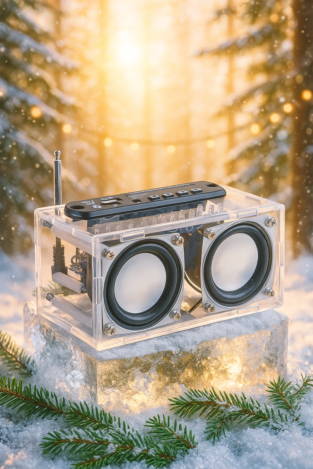 Набор для сборки и пайки (конструктор) "Bluetooth колонка 2*3Вт" с FM радиоприемником DC 5В (. У)