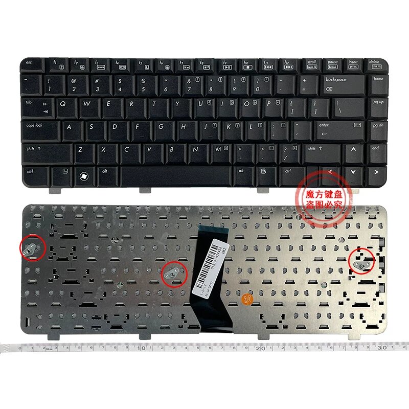 Подходит для клавиатуры HP CQ40-521 606 707 708 709 710 704 705 (раскладка US/RU) 【Новый】CQ40_Официальная стандартная