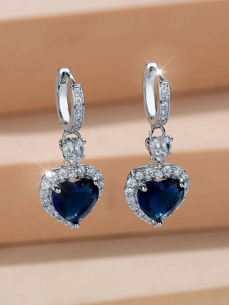 Серьги, циркон