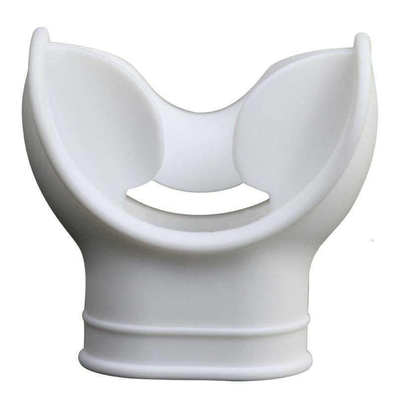 Силиконовый загубник для трубки, Белый